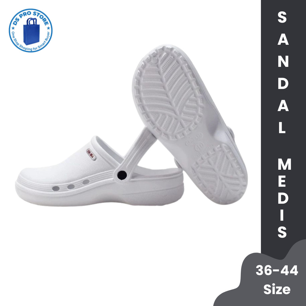 Jual SANDAL MEDIS PUTIH TERTUTUP I Sandal Medis Dokter & Perawat l ...