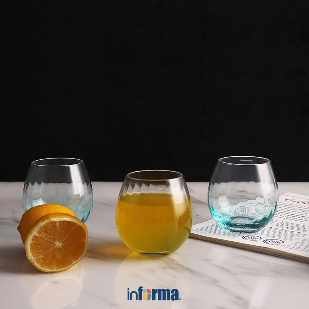 Jual Informa Appetite 350 ml Set 3 Pcs Gelas Egg Tumblr - Biru Cup ...