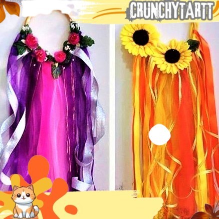 Jual READY Flower Ring Pita Organdi Mix Custom Alat Tari Props Penari ...