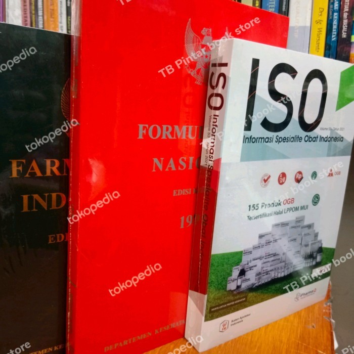 Jual buku paket 3 buku farmasi fornas iso obat farmakope best seller ...
