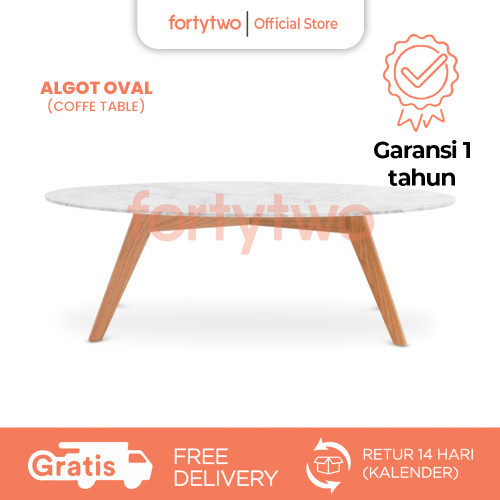 Jual Fortytwo Meja Kopi/Cafe Algot Oval Minimalis - Coffee Table ...