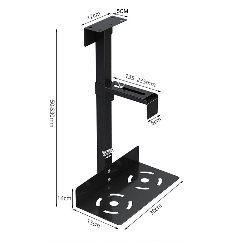 Jual Universal PC Case Holder Under Desk Wall Side CPU Stand Lift ...