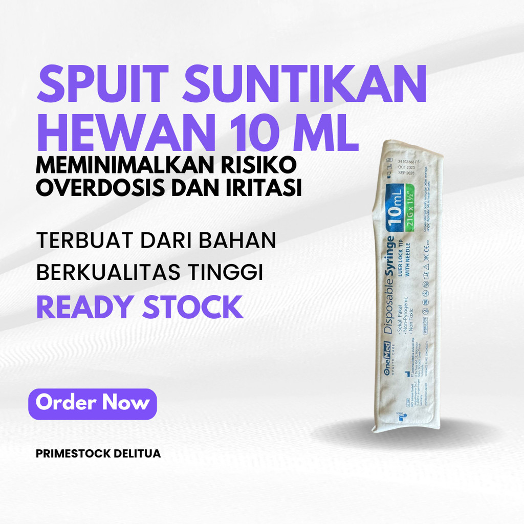 Jual Spuit Suntikan Hewan Anjing Kucing 10 ml - Alat Praktis untuk ...