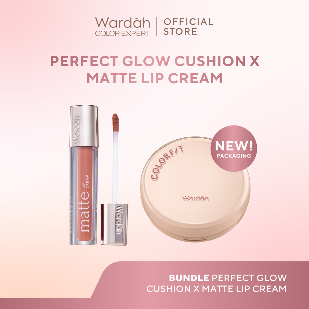 Jual [BUNDLE] WARDAH Paket Simple Make Up Set - Perfect Glow Cushion x ...