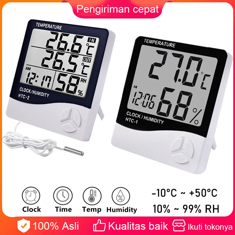 Jual Termometer Hygrometer Ruangan Digital Thermo Hygrometer Digital ...