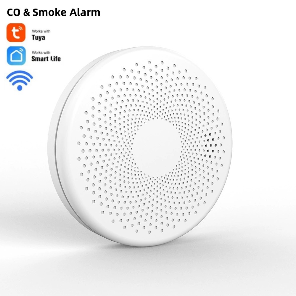 Jual Wifi Tuya 2 in 1 Smart Co & Smoke Detector Alarm Carbon Monoxide ...