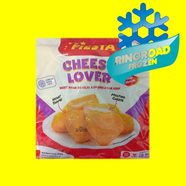 Jual FIESTA Cheesy Lover 400 gr - Nugget Ayam isi Keju | Shopee Indonesia