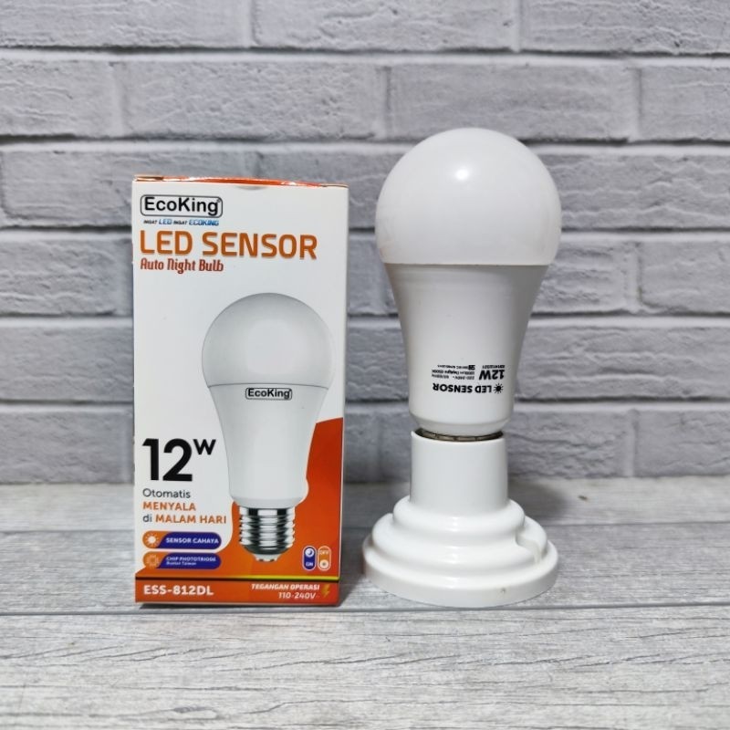 Jual ECOKING Lampu LED Sensor Cahaya 12W Putih 12 W ESS-812DL 12 Watt SNI | Shopee Indonesia