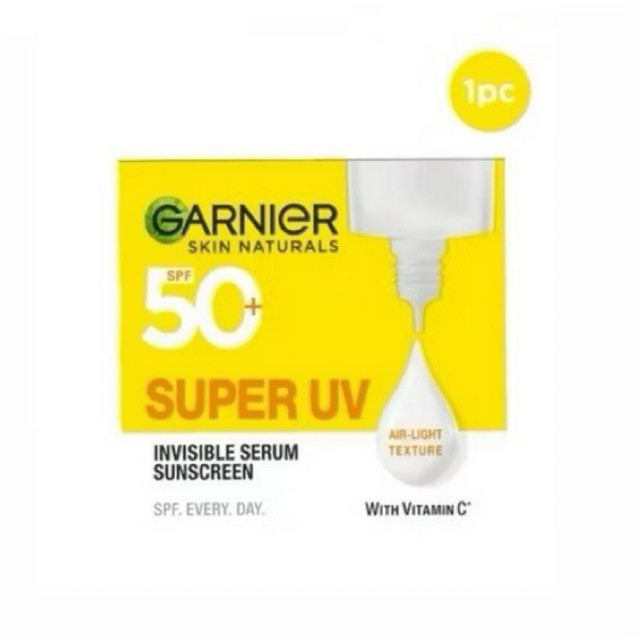 Jual GARNIER Super UV Invisible Serum Sunscreen SPF 50+ PA++++ dengan Vitamin C* 1.5ml SACHET ...