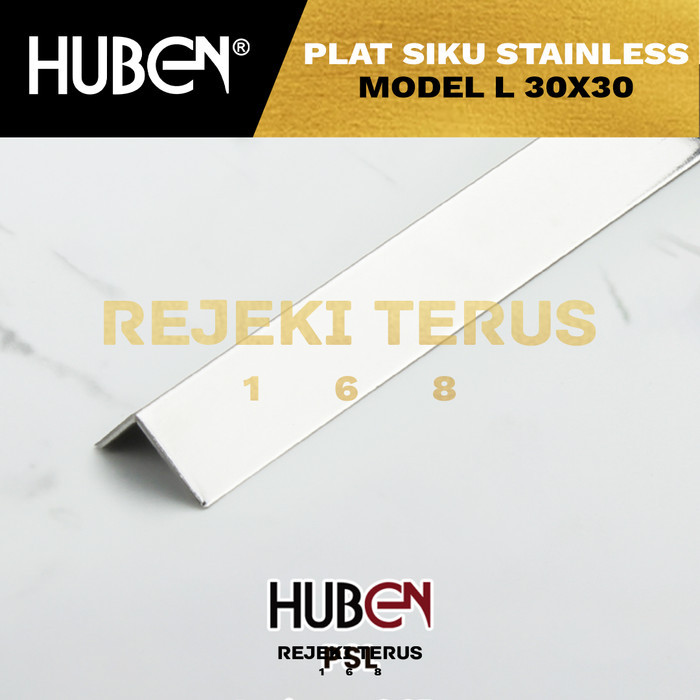 Jual Plat Siku STAINLESS STEEL L SS MIRROR 3x3 cm / Plat Strip SS Model ...