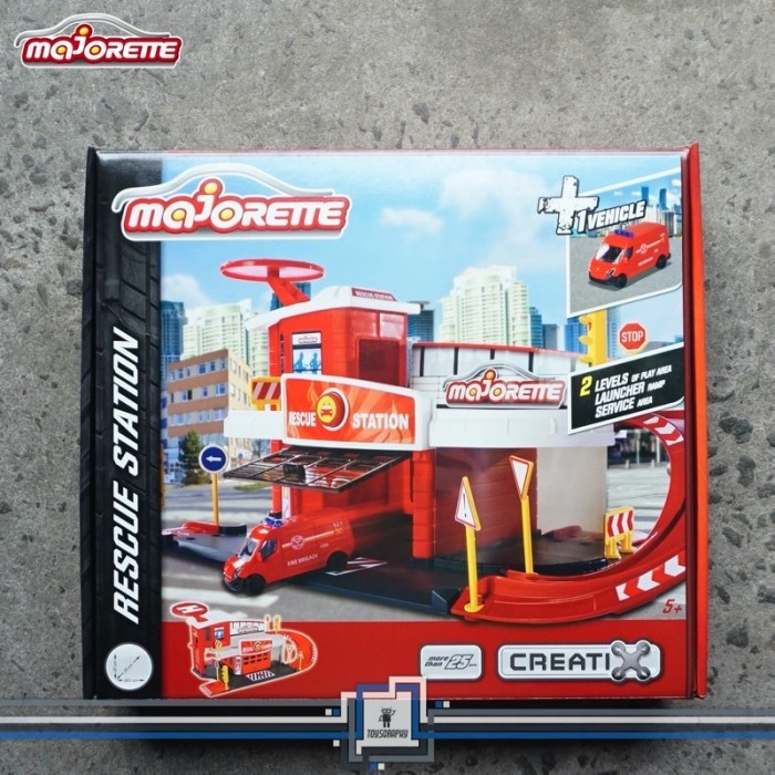 Jual Majorette Creatix RESCUE STATION Playset with Helipad Hot Wheels ...