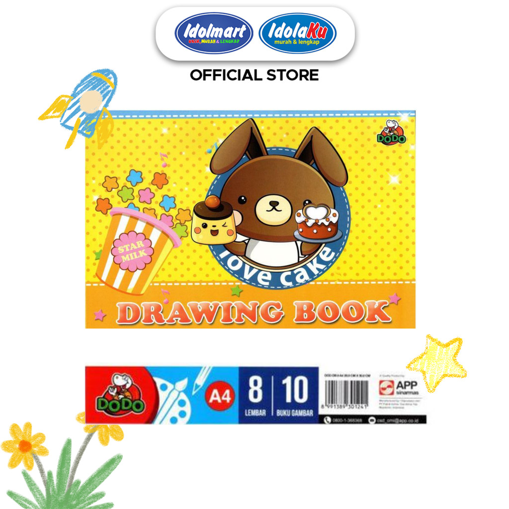 Jual IDOLMART Buku Gambar DODO A4 | Shopee Indonesia