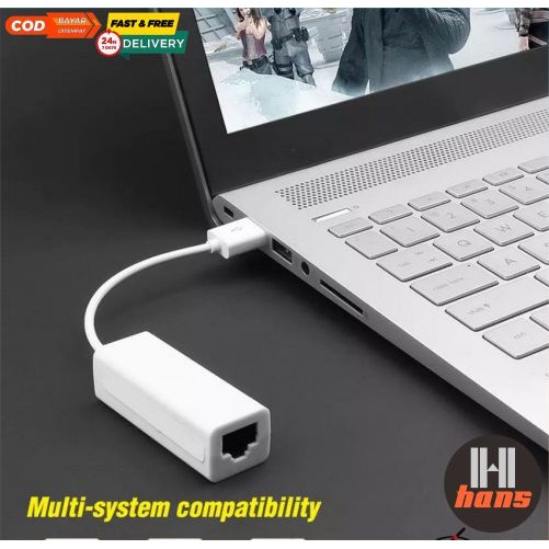 Jual USB to LAN Ethernet UTP RJ45 Internet Converter Usb to Adapter Lan ...