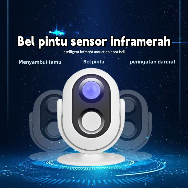 Jual Bel Alarm Bel Pintu Otomatis Sensor Sensor Gerak Inframerah Rumah ...