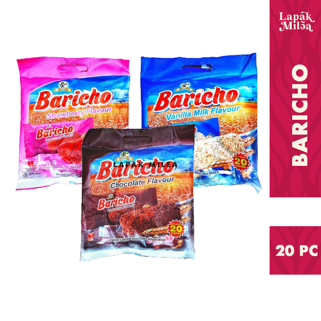 Jual Baricho Sereal Oat Coklat Vanila Strawberry Isi 20pc | Shopee ...