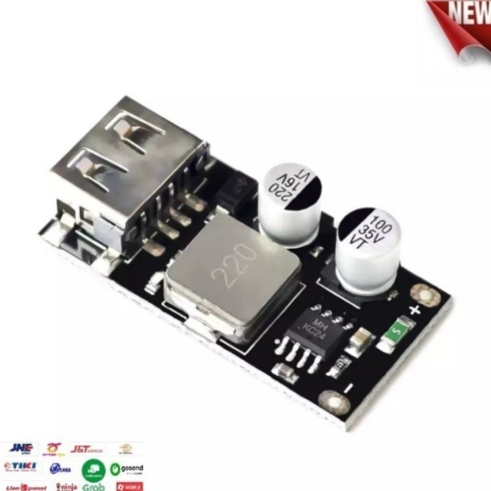 Jual QC3.0 QC2.0 QC 3 CHARGER 3.0 MODULE FAST CHARGING 6-32V STEP DOWN ...