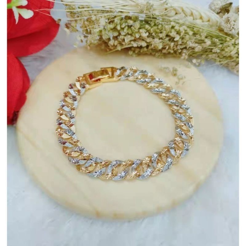 Jual SaC Fashion Gelang Tangan Rantai Sisik Naga Tebal Gelang Titanium ...