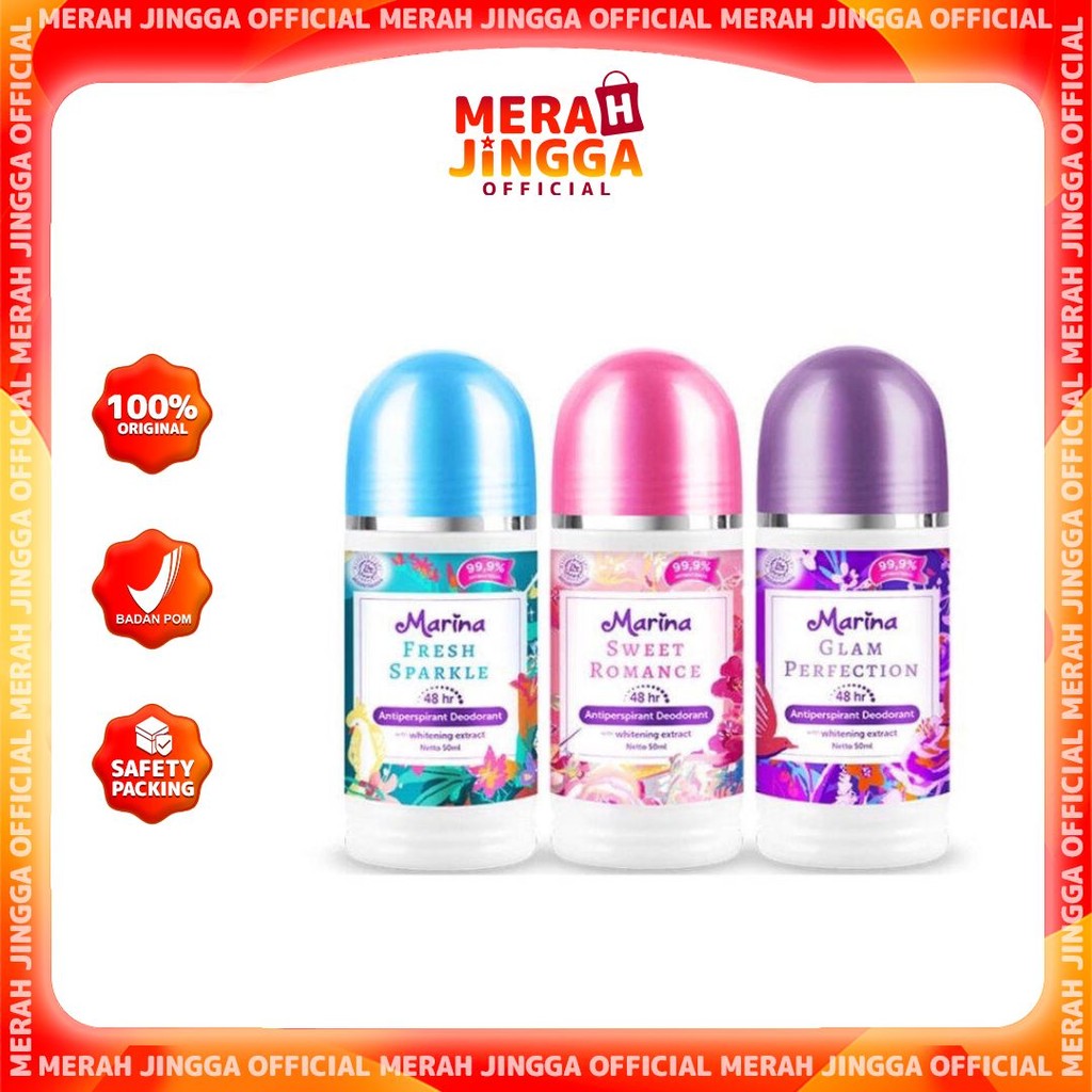 Jual Marina Anti Perspirant Deodorant 50ml | Merah Jingga Official ...