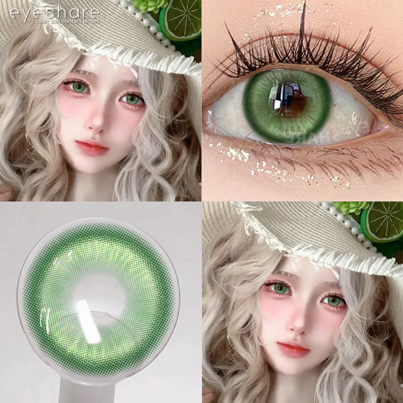 Jual Eyeshare Softlens Madrid Seri Hijau/Biru Lensa Kontak 2pcs Cosplay ...