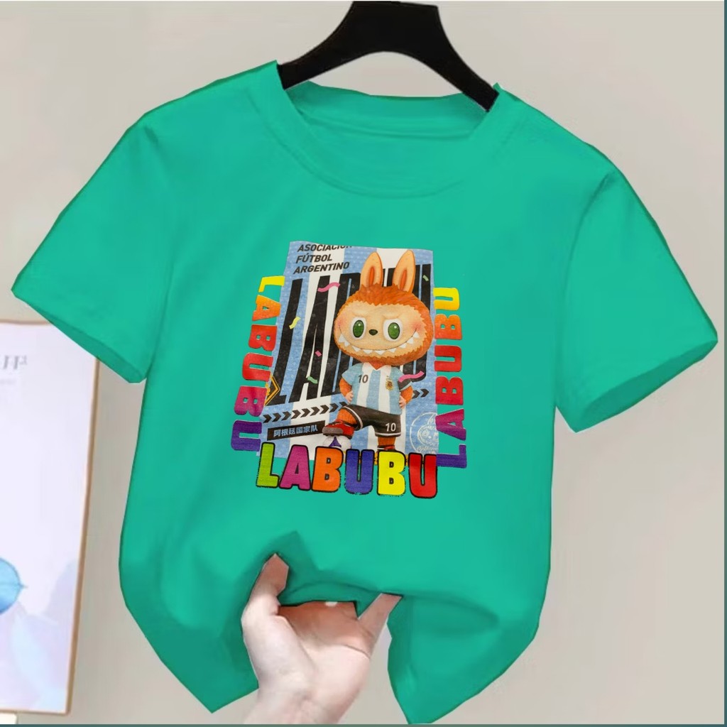 Jual labubu kaos anak cewek cowok viral cotton combat 30s original ...