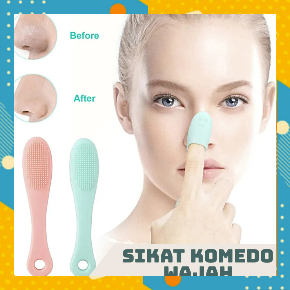Jual Sikat JARI KOMEDO WAJAH Pembersih Muka Sikat Silikon Blackhead ...
