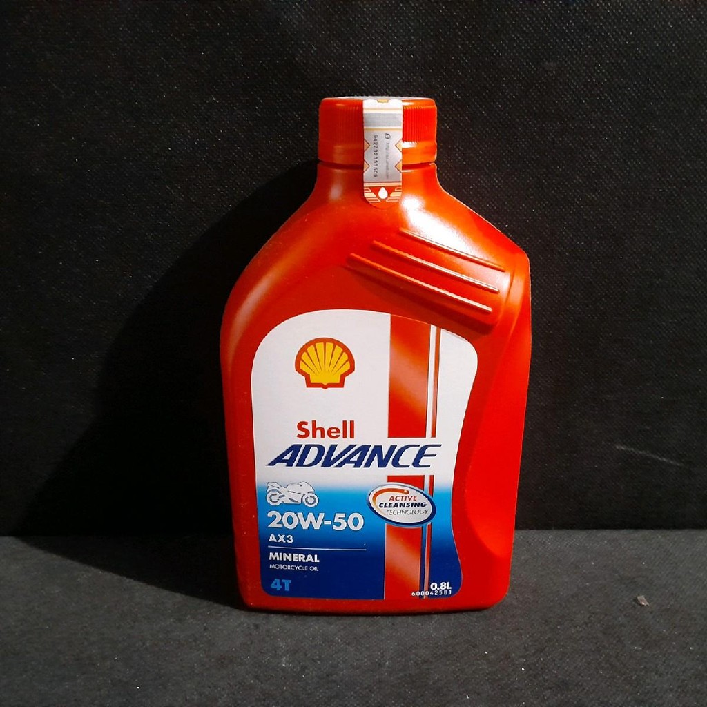 Jual Oli Shell Advance 4T Ax3 20W-50 0.8Liter Original Shell | Shopee ...
