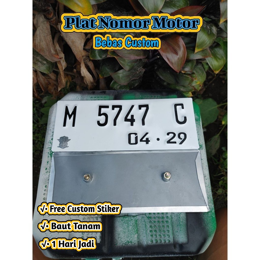 Jual Bikin Plat Custom Nomor Motor Font Terbaru | Shopee Indonesia