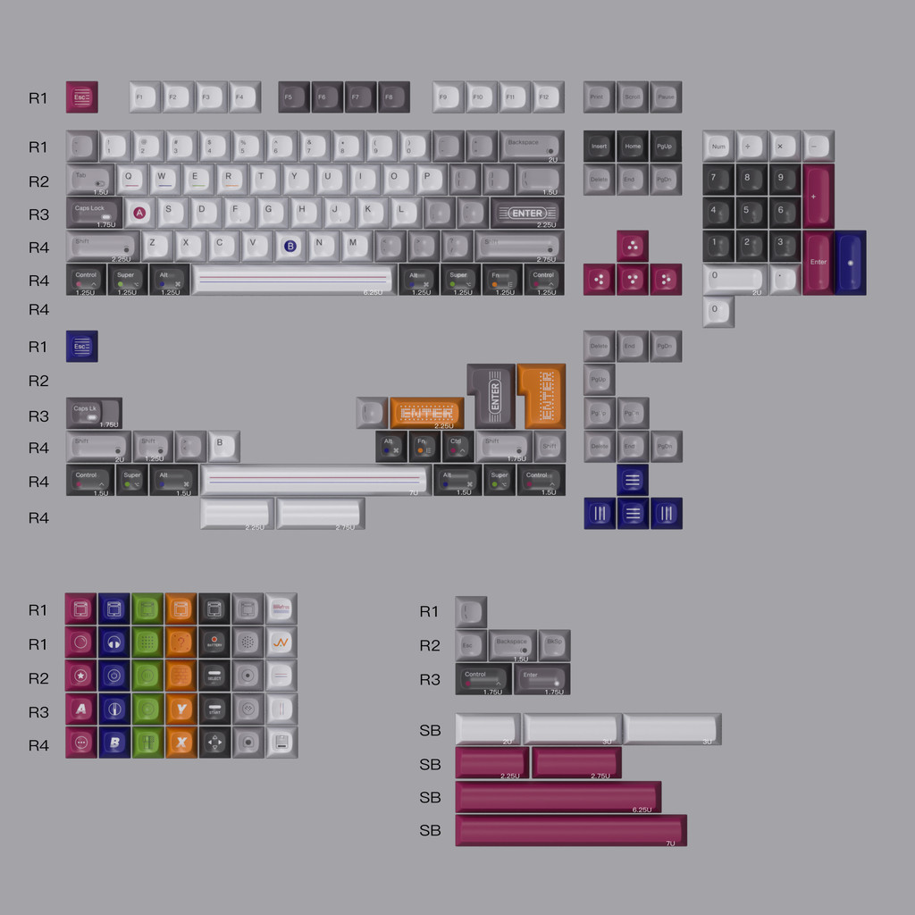 Jual 80Retros GAME 1989 Classic GSA profile keycaps | Shopee Indonesia