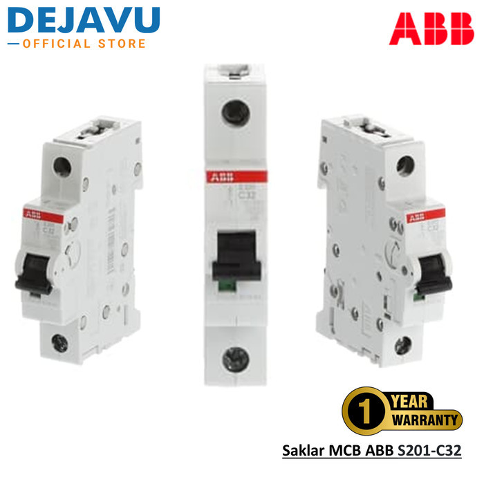 Jual MCB 1P 32A ABB S201-C32 / S201-C32 Miniature Circuit Breaker - 1P ...