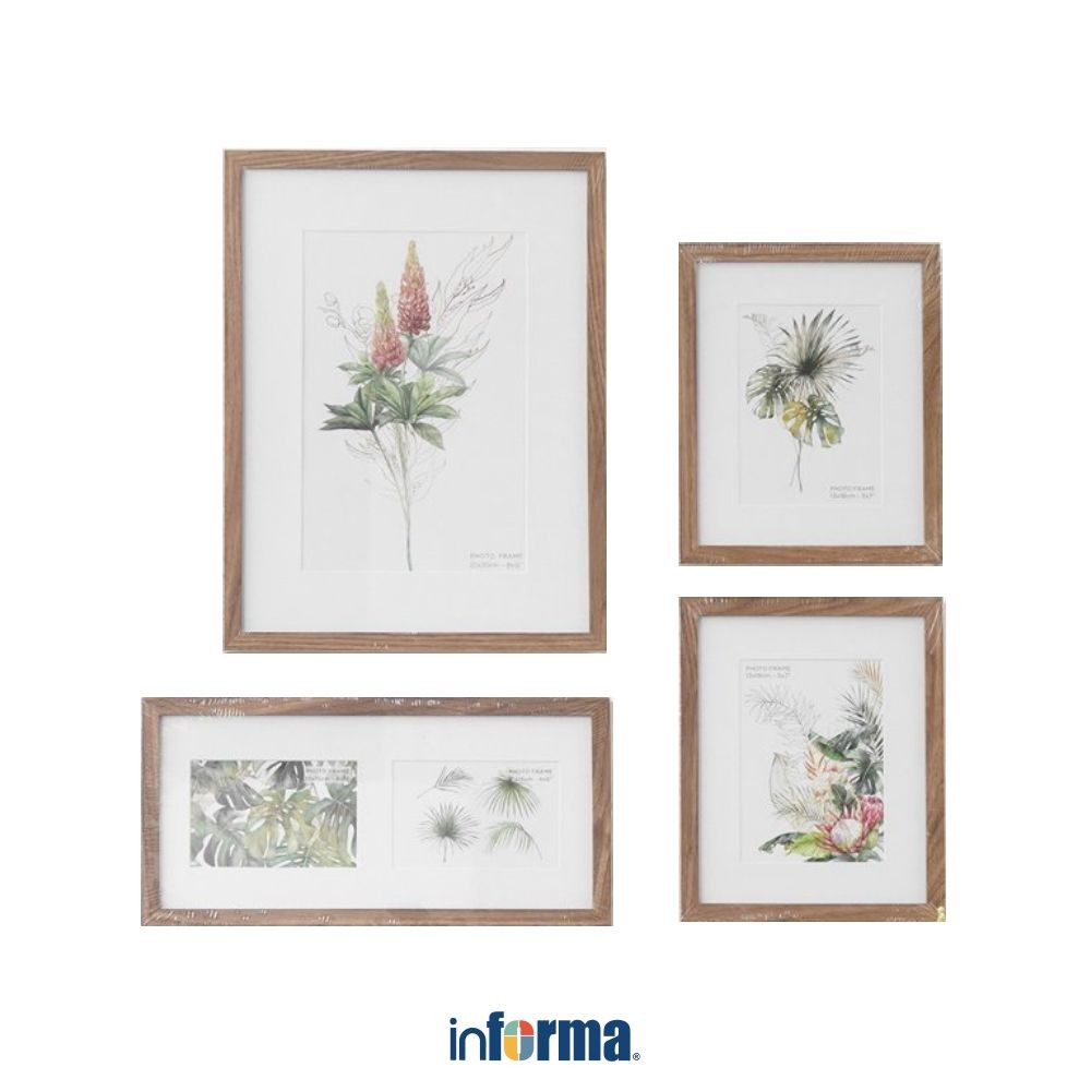 Jual Informa Set 4 Pcs Bingkai Foto Cp58 - Kayu | Shopee Indonesia