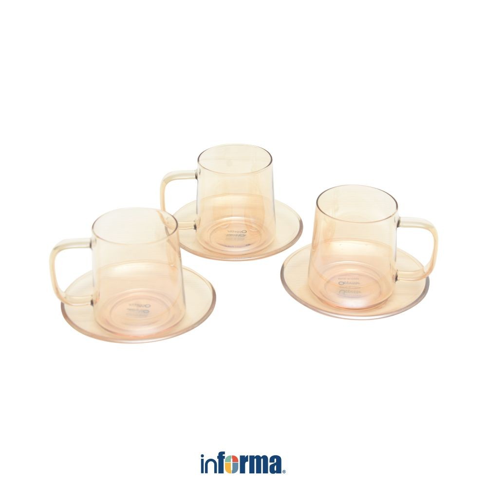 Jual Informa Appetite Set 3 Pcs Rory Cangkir Dengan Saucer - Cokelat ...