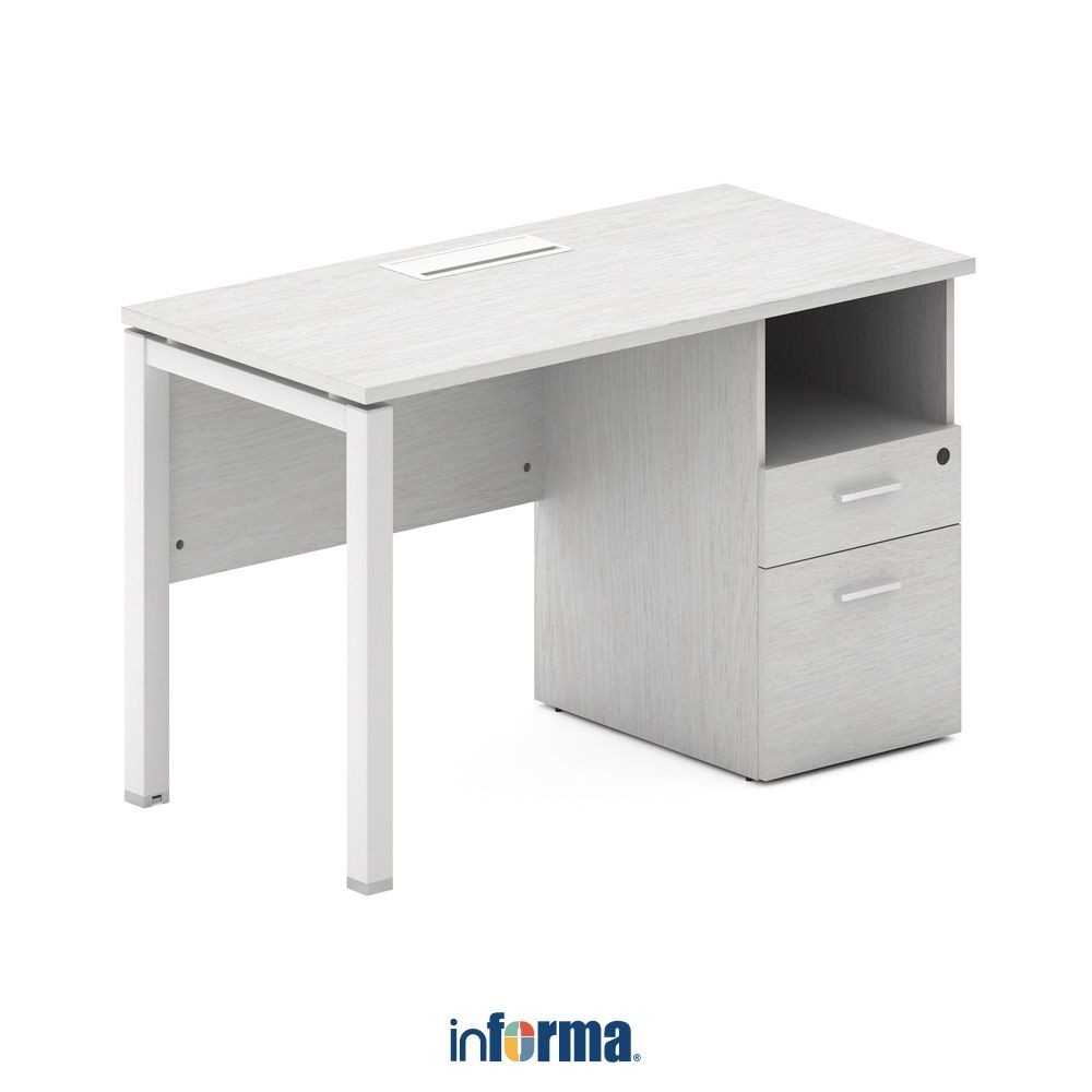 Jual Informa Sieben 120 cm Neo Meja Kantor - Iron Wood | Shopee Indonesia