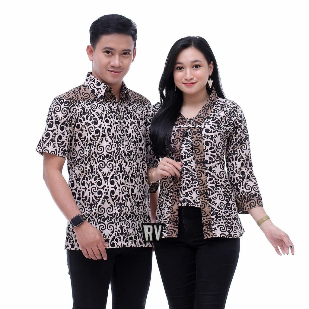 Jual Seragam Kantor - Set Sarimbit Couple Baju Batik motif dayak ...