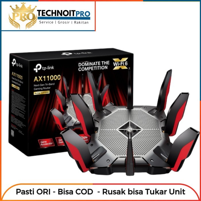 Jual TP-Link Archer AX11000 AX11000 Next Gen Tri Band Wi-Fi 6 Gaming ...