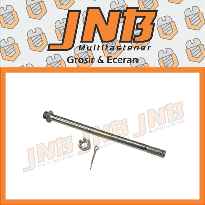 Jual Baut As Roda Depan Motor Blade CW M12 192mm + Kawat Pen & Mur ...