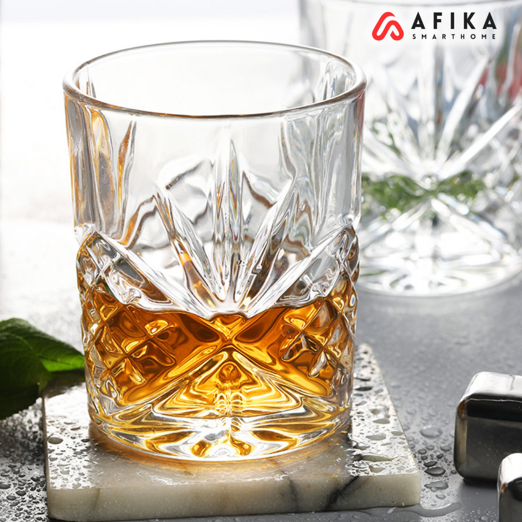 Jual Gelas Whisky Crystal Old Fashioned Rock Glass 300ml | Shopee Indonesia