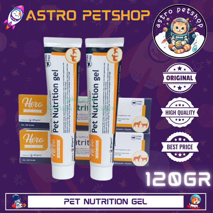 Jual Hero Pet Nutrition Gel Suplemen Cat Dog 60g (NO PORK) | Shopee ...
