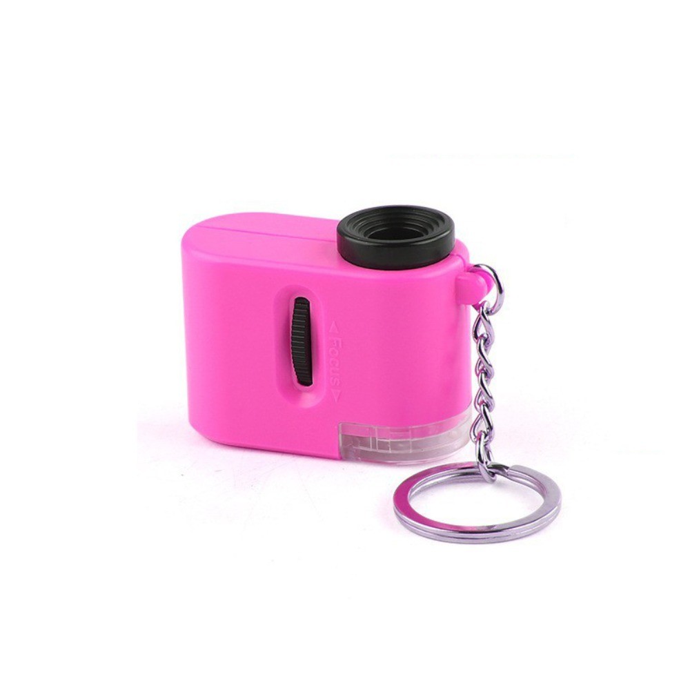 Jual Mini Handheld Microscope 60X Children's Magnifying Glass with LED ...