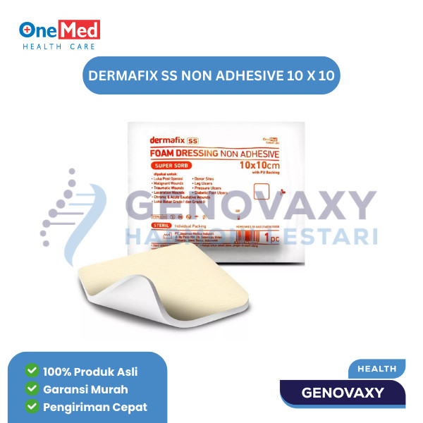 Jual Dermafix SS Foam Dressing 10 x 10cm OneMed 1 box isi 10pcs ...