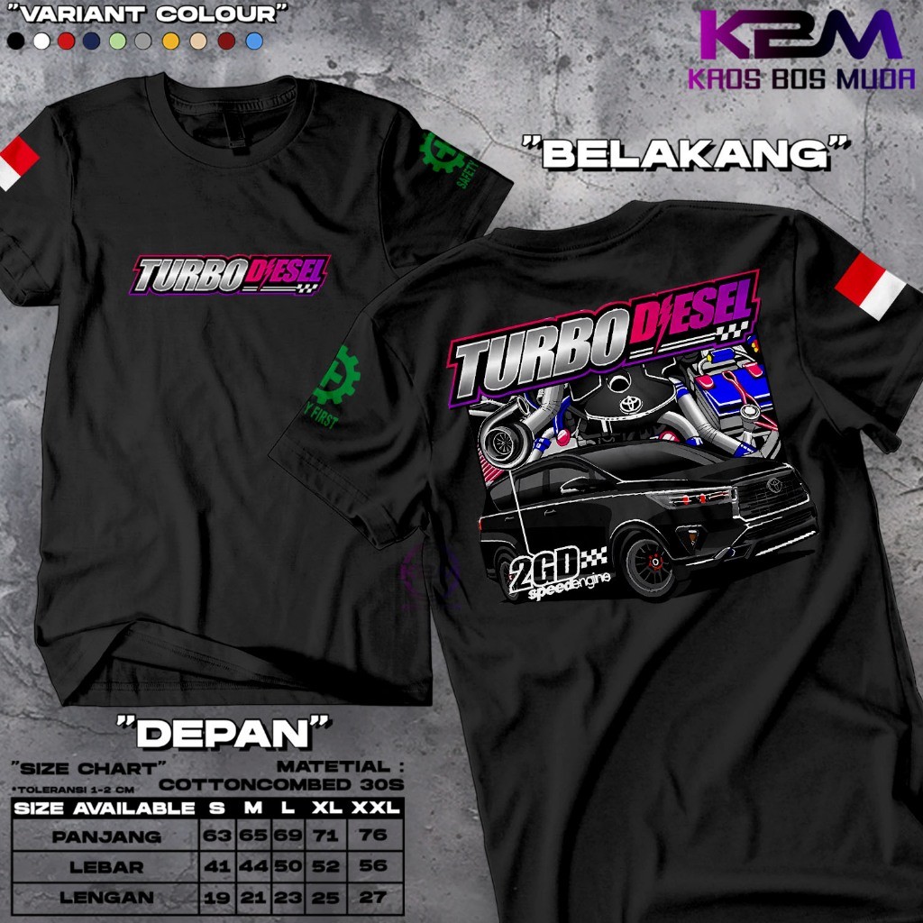 Jual Kaos Racing MESIN TURBO DIESEL INNOVA 2GD SPEED ENGINE Baju Mobil ...