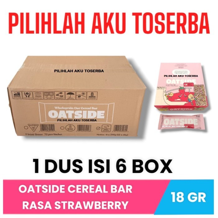 Jual Oatside Oat CEREAL BAR STRAWBERRY - ( HARGA 1 DUS ) | Shopee Indonesia