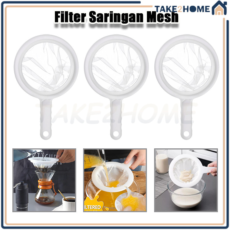 Jual nylon mesh filter strainer soy milk coffee/Filter Saringan Mesh ...