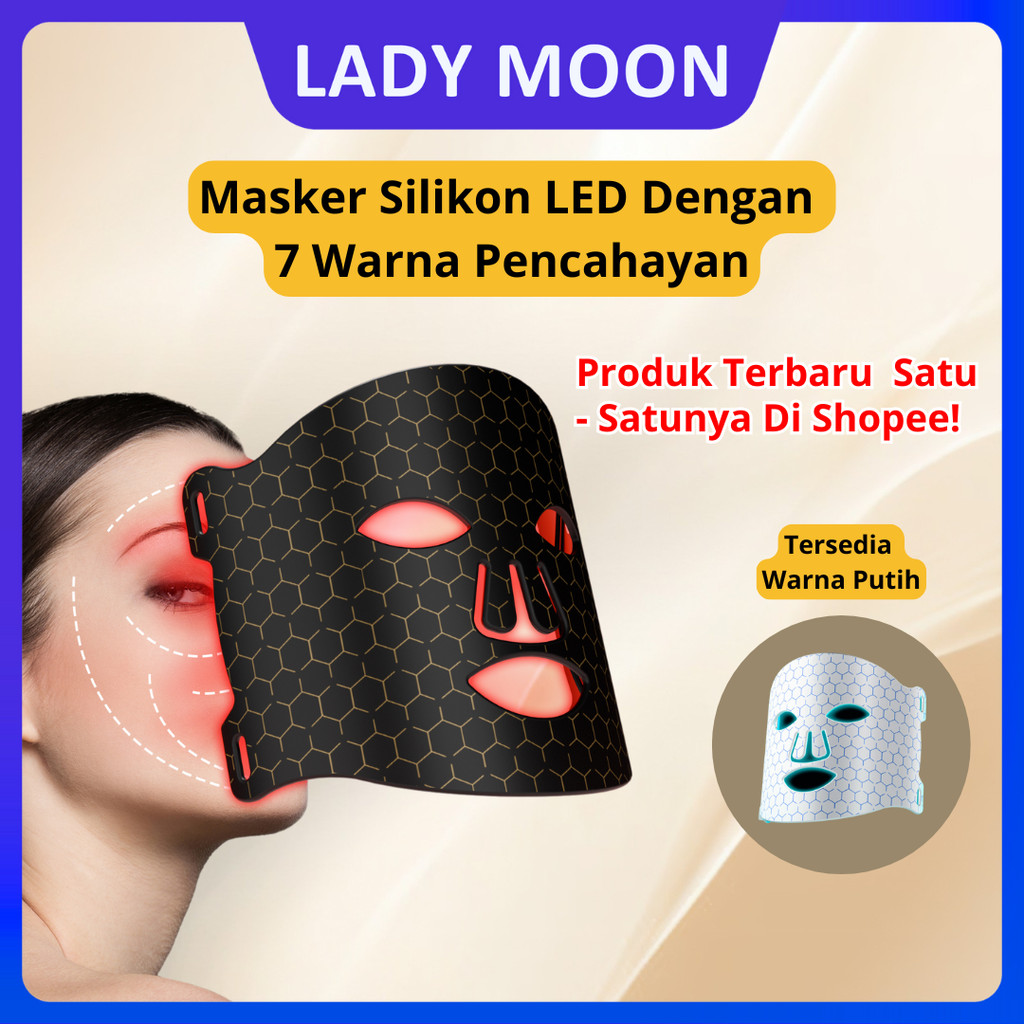 Jual Lady Moon [GARANSI 1 TAHUN] Masker Silikon LED PDT 7 Warna ...