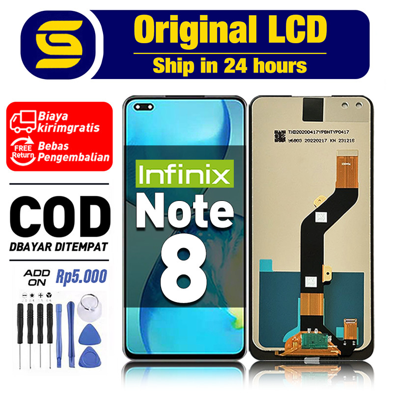 Jual LCD Infinix Note 8 Original Fullset Touchscreen asli Ori For Glass ...
