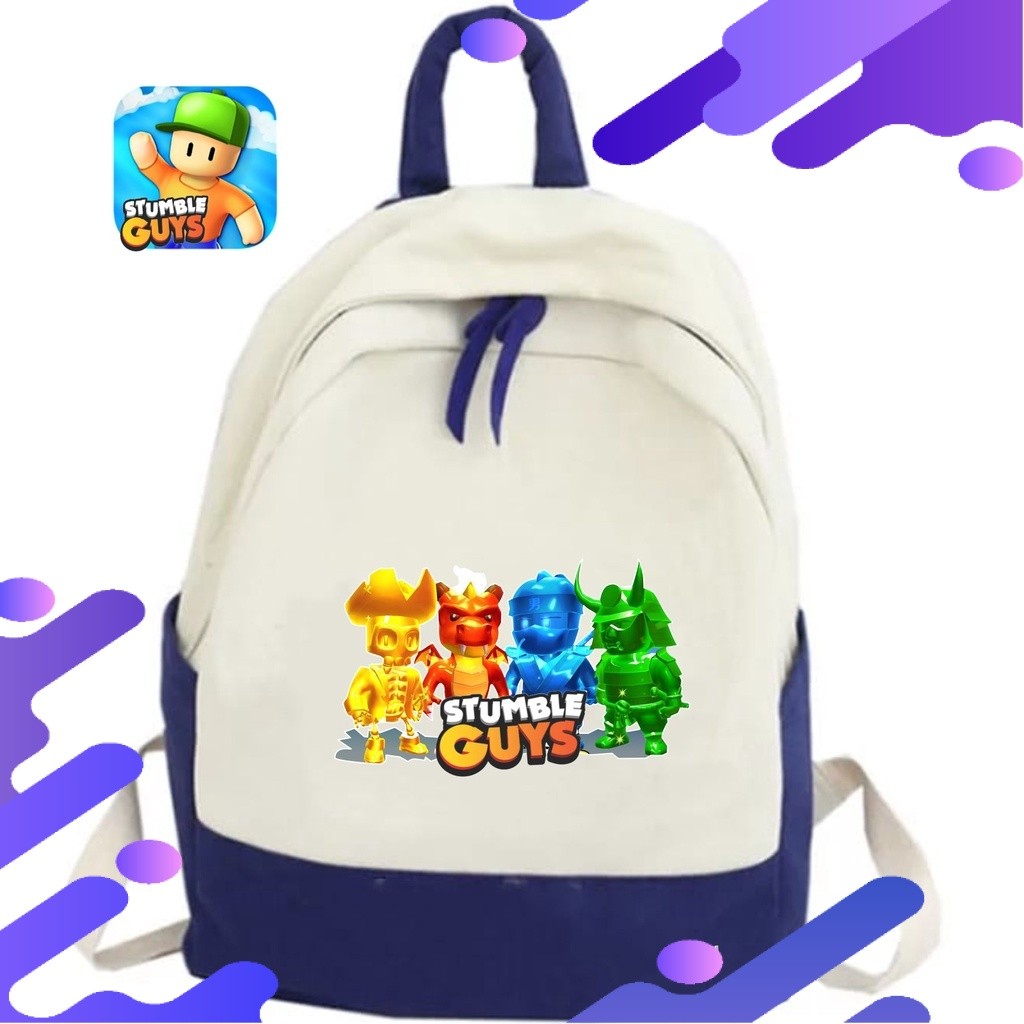 Jual RS Tas Sekolah Anak SD Backpack Karakter Skin Stumble Guys Fashion ...