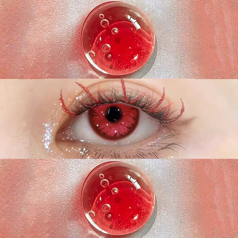 Jual （COD）Softlens Eyeshare COSPLAY Berbagai Lensa Kontak Merah Lensa ...
