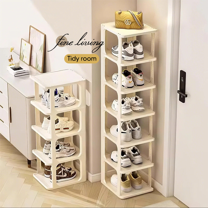 Jual Shelves Racks Rak Sepatu Susun Plastik Rak Sepatu Tertutup Anti ...