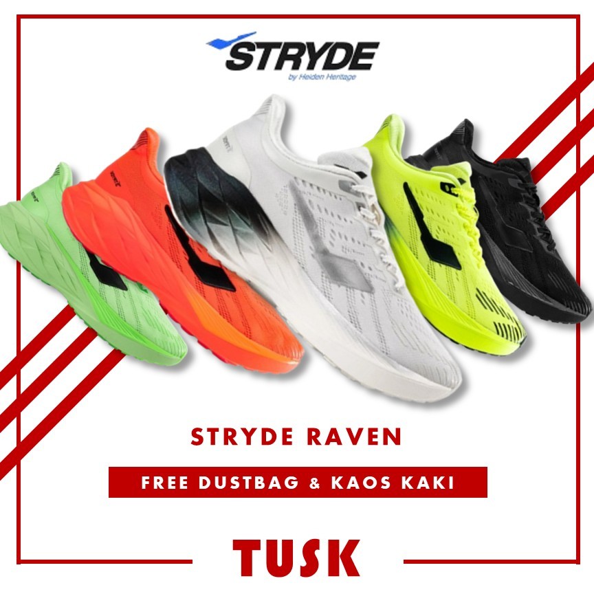 Jual Sepatu Heiden Heritage Stryde Raven Sneakers Olahraga Lari Sport Running Shoes Pria Wanita ...