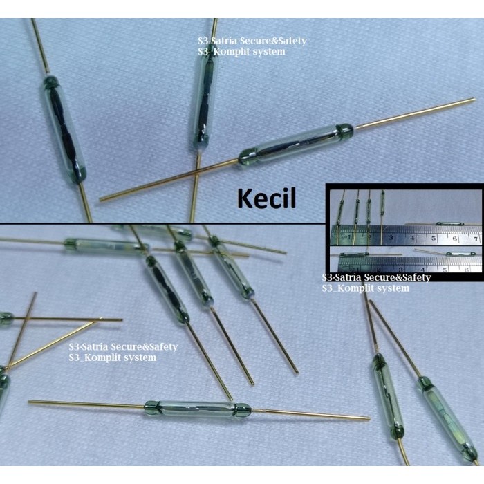 Jual reed switch gold kecil magnet Sensor red Saklar magnetron Magnetic ...