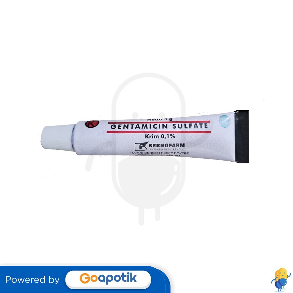 Jual Gentamicin Sulfate Bernofarm 0.1% Cream 5 Gram Tube | Shopee Indonesia